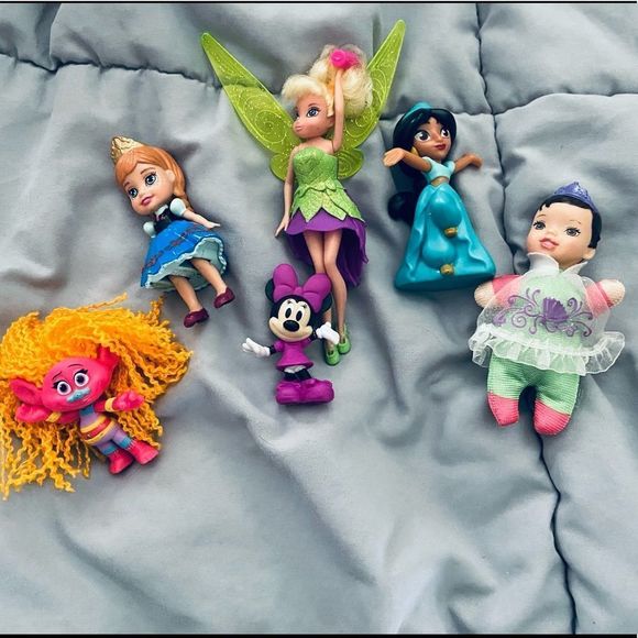 Toys | Disney Princesses Jasmine Tinkerbell Anna Troll More | Poshmark